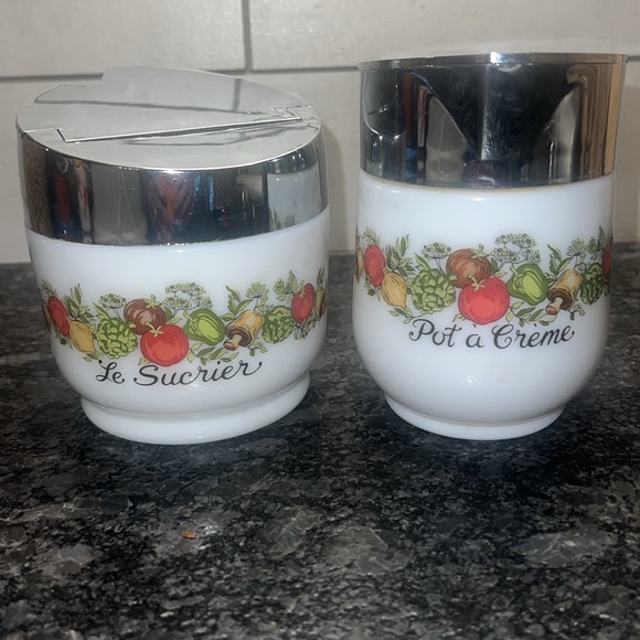 Corningware | Kitchen | Vintage Gemco Corning Ware Sugar And Creamer ...
